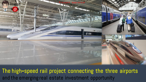 The high-speed rail project connecting the three airports and the ...