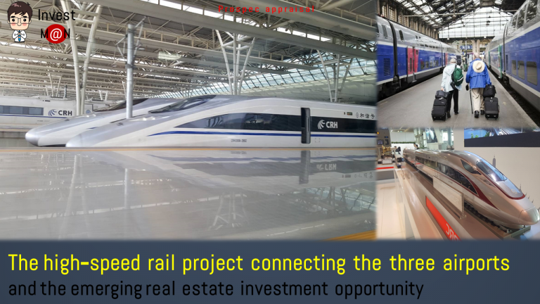 The high-speed rail project connecting the three airports and the ...